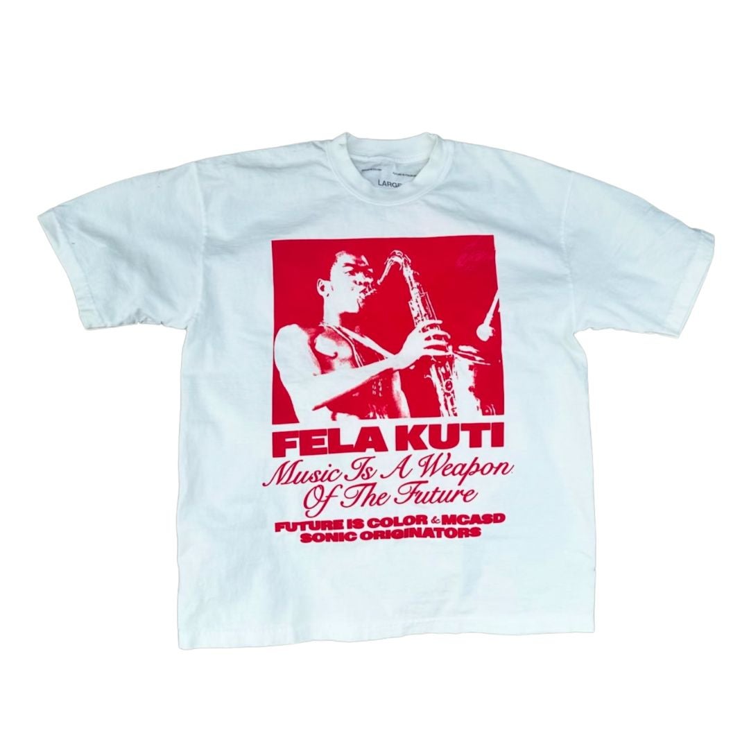 Future is Color Fela Kuti Music is a Weapon of the Future x MCASD Tee ...